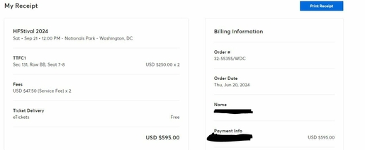 HFStival Washington DC - 2 stands for sale below f | | CashorTrade.org ...