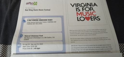 3 Day GA Ticket | | CashorTrade.org Face Value Tickets